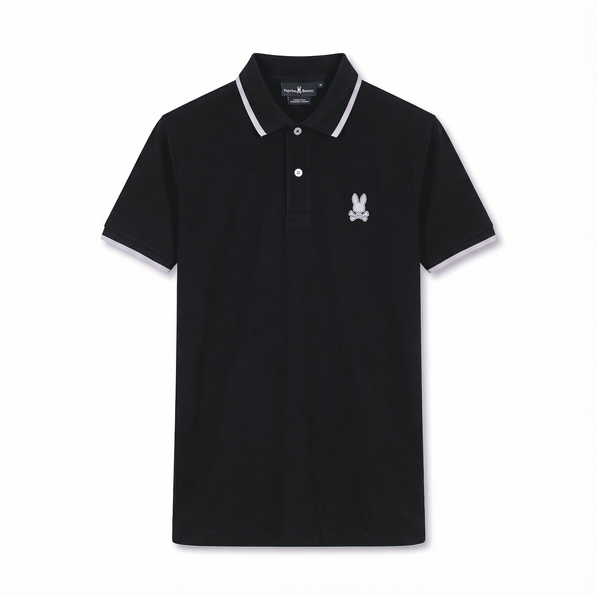 Camiseta 22335# Tipo Polo Negra Para Hombre – JDC LUXURY STORE